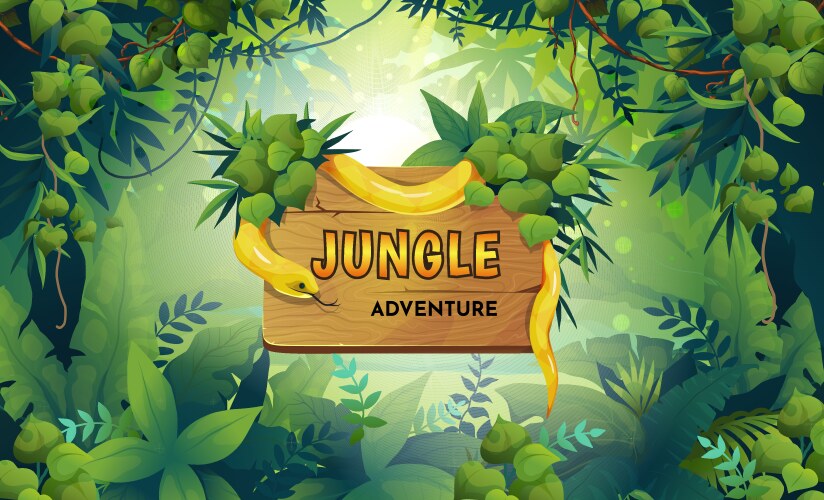 Cartoon Jungle Background Vector Images (over 66,000)