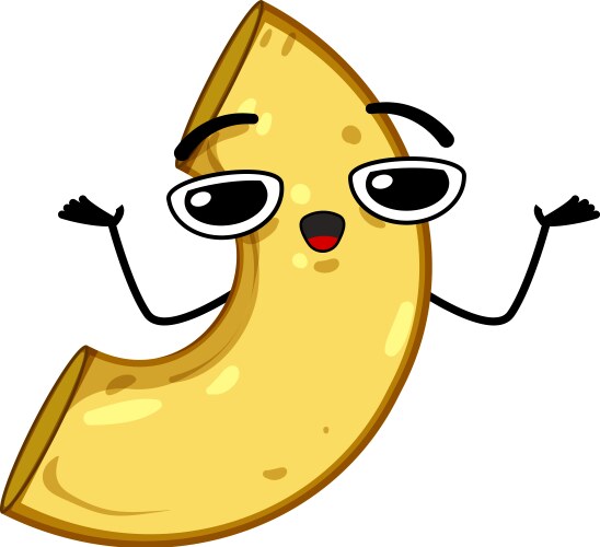 Spaghetti pasta cartoon Royalty Free Vector Image