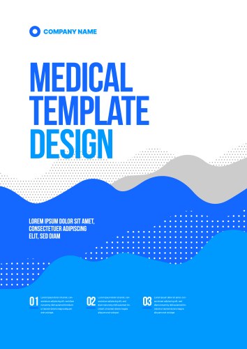 Layout design template for medicine a4 Royalty Free Vector