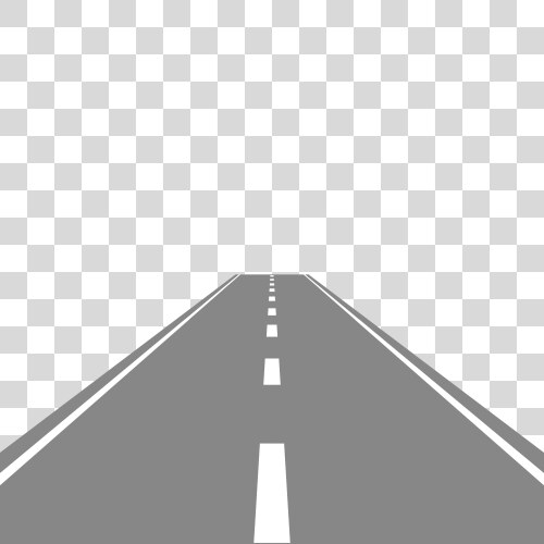 Empty Transparent Road Royalty Free Vector Image