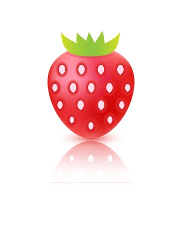 Simple strawberry Royalty Free Vector Image - VectorStock