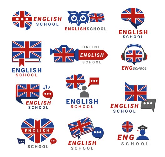 English logo Vector Images & Graphics for Commercial Use | VectorStock