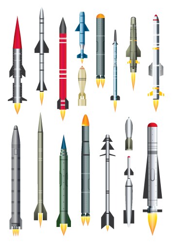 122 mm grad rocket Royalty Free Vector Image - VectorStock