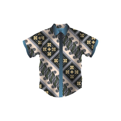 Casual indonesia batik shirt design print Vector Image