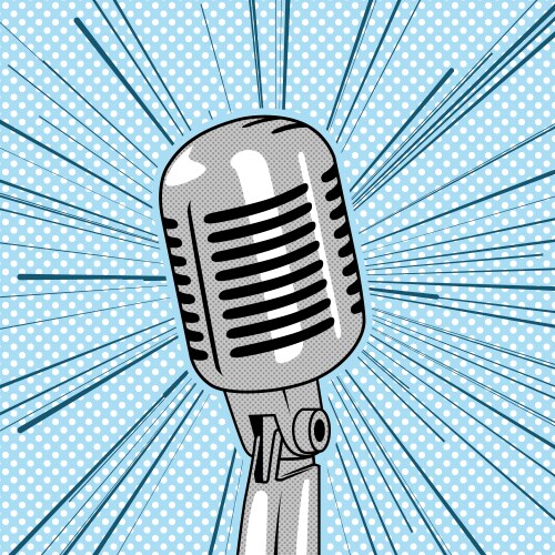 Comic Microphone Vector Images (over 2,300)