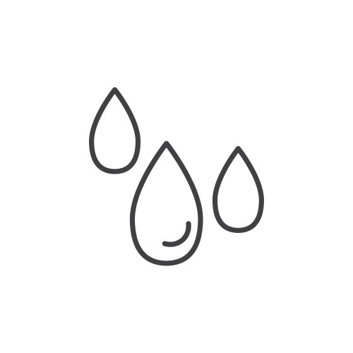 Tear drop icon set on white background Royalty Free Vector
