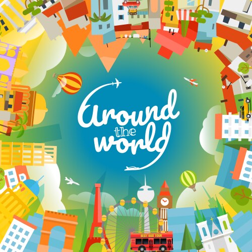 Around the World Vector Images (over 26,000)