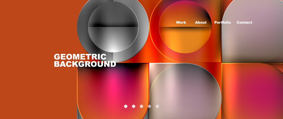 Circles and lines bright colorful geometry Vector Image