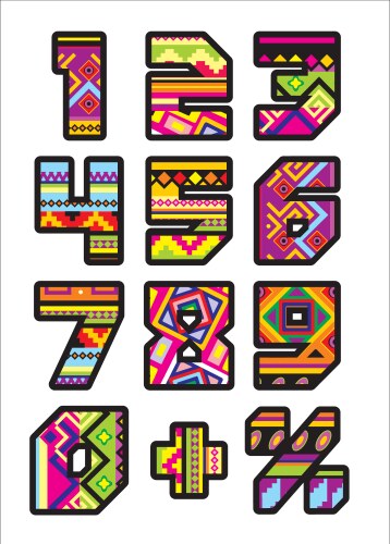 Number Tribal Numbers Vector Images (over 750)