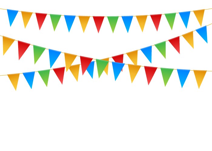 Happy birthday banner with brush strokes Vector Image