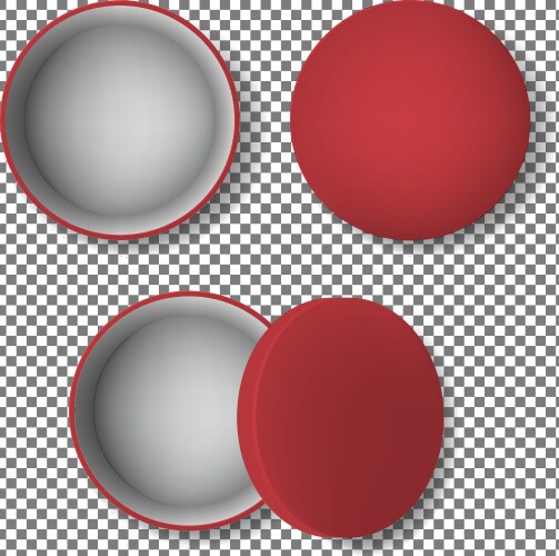 Round box template Royalty Free Vector Image - VectorStock