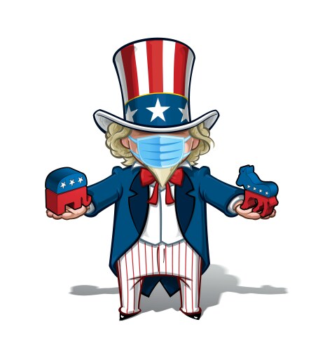 Uncle Sam Patriotic Figure Royalty Free Vector Image