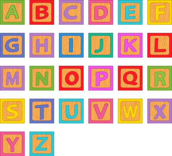 Abc alphabet chart Royalty Free Vector Image - VectorStock