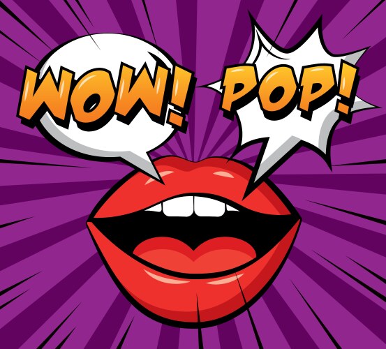 People pop art comic Royalty Free Vector Image