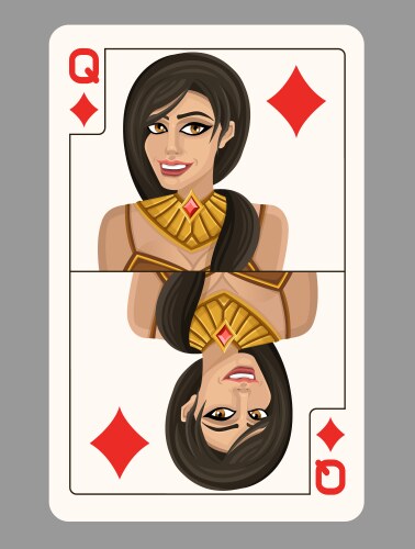 Queen Playing Card Vector Images (over 9,300)