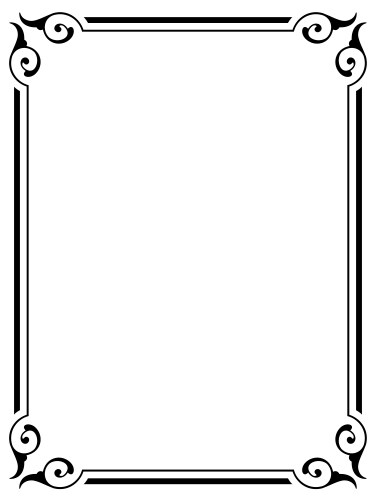 Simple ornamental decorative frame Royalty Free Vector Image