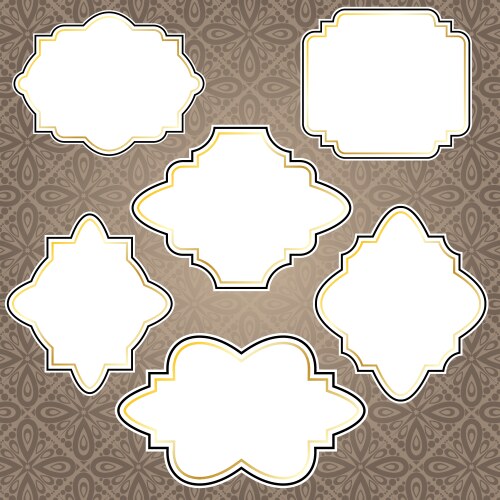 Vintage pattern and frame for design Royalty Free Vector