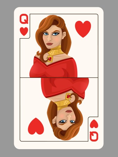 Queen of hearts Royalty Free Vector Image - VectorStock