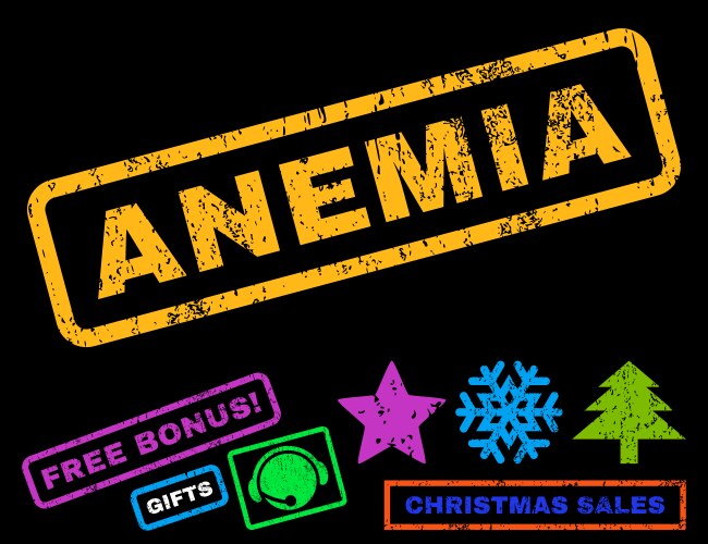 Anemia rubber stamp Royalty Free Vector Image - VectorStock