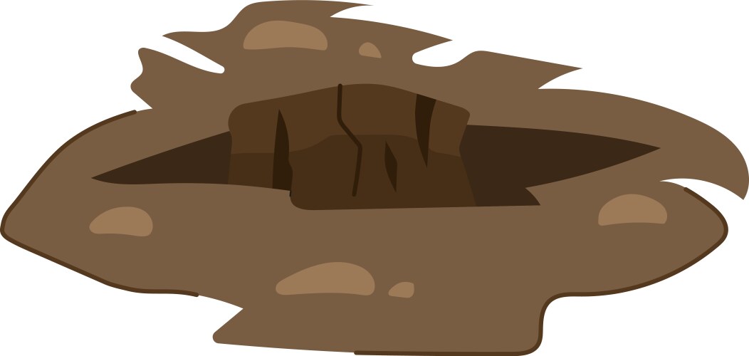 Quarry pit cartoon Royalty Free Vector Image - VectorStock