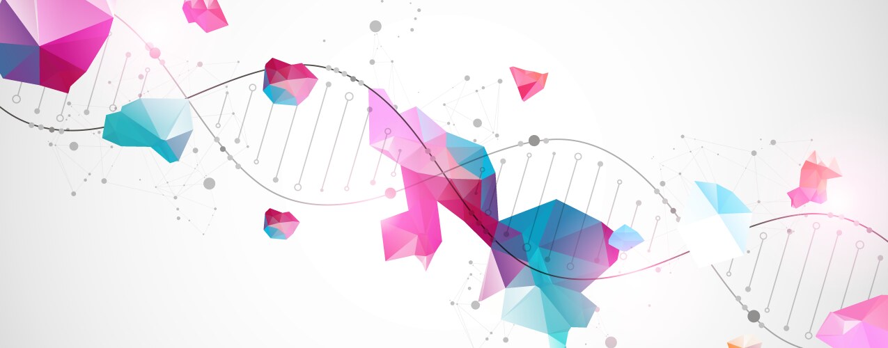 Dna molecules science template abstract Royalty Free Vector