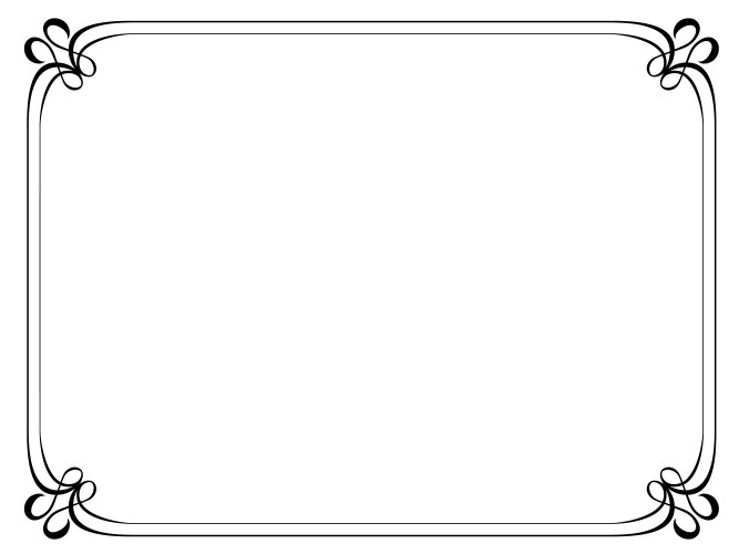 Simple ornamental decorative frame Royalty Free Vector Image