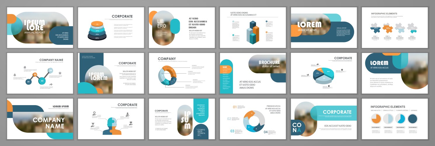 Presentation templates design Royalty Free Vector Image