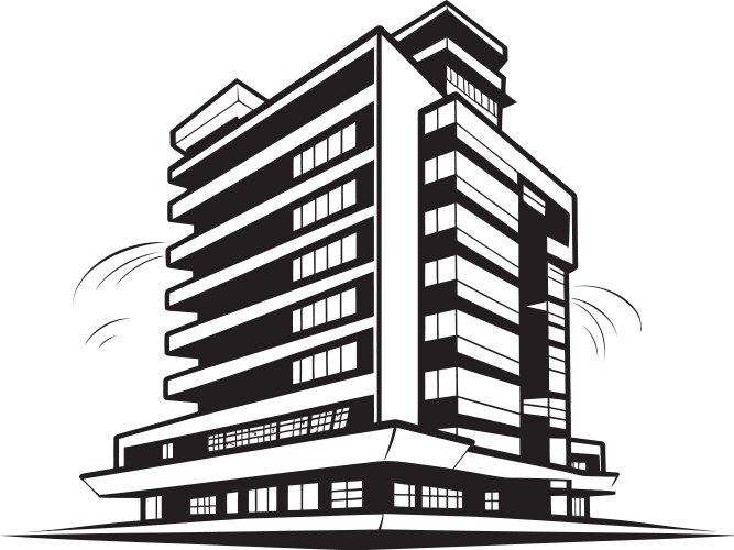 Architectural Drawing Building Elevation Plan Vector Images (over 180)