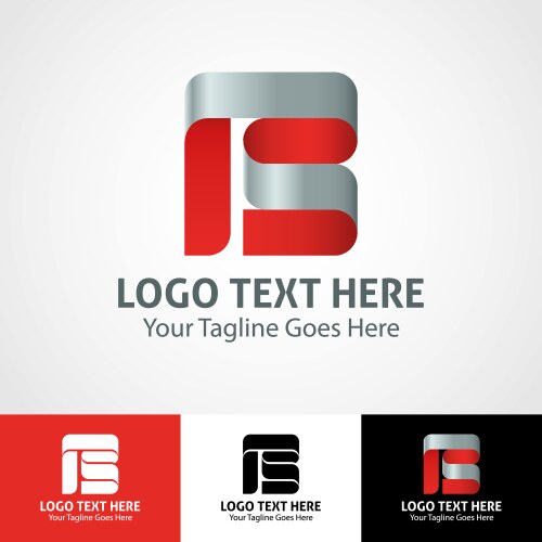 Hi-tech trendy initial icon logo y Royalty Free Vector Image