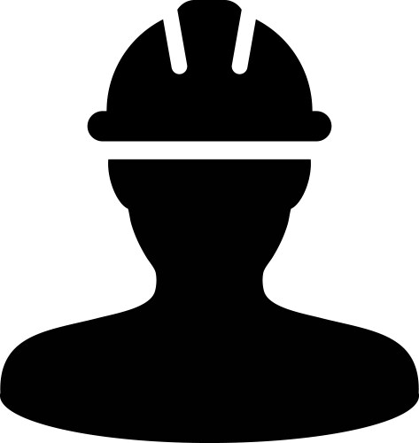 Construction worker icon Royalty Free Vector Image
