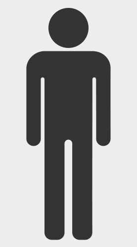 Man stand person icon pictograph Royalty Free Vector Image