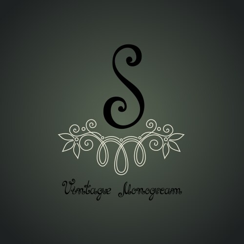 Fancy Monogram Vector Images (over 3,500)