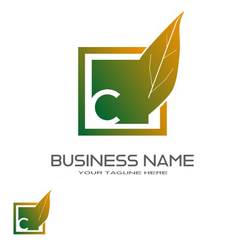 Square leaves frame Royalty Free Vector Image - VectorStock