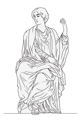 Ancient greek people Royalty Free Vector Image