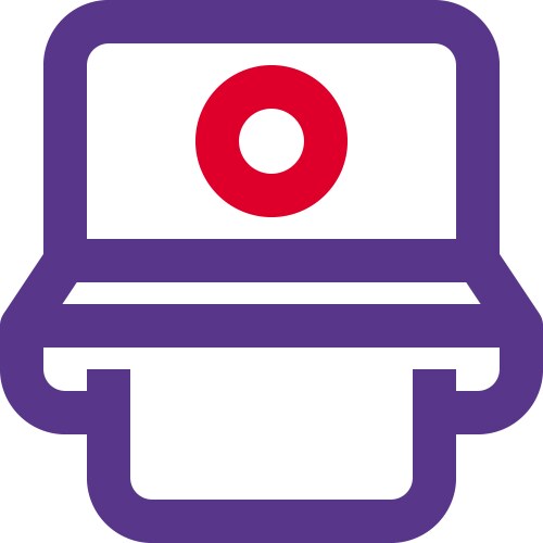 Polaroid camera with self-developing film Vector Image