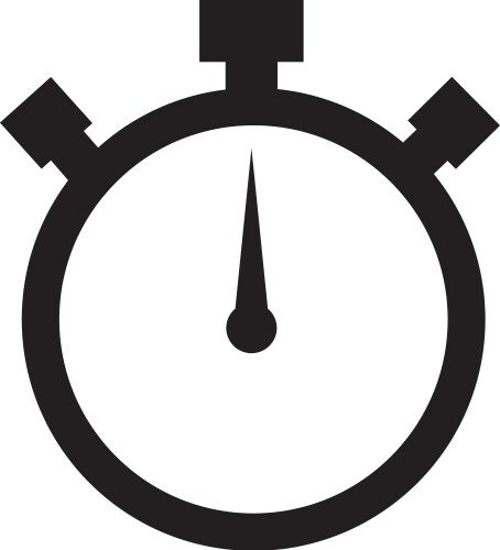 Stopwatch stop watch timer logo icon design Vector Image
