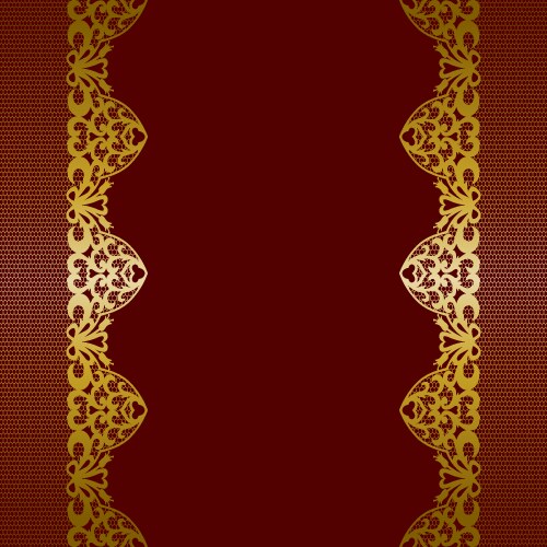 Gold Lace Border Royalty Free Vector Image - VectorStock