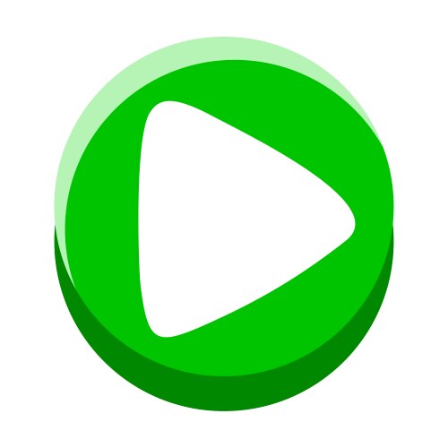 Cartoon setting button is isolated Royalty Free Vector Image