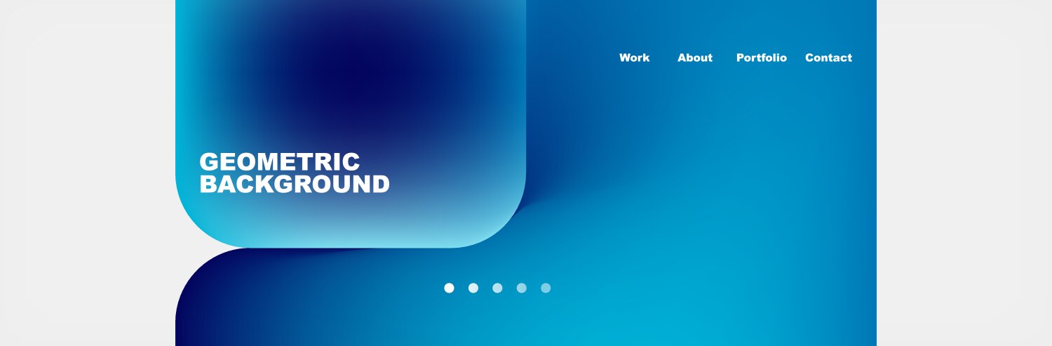 Teal liquid color background design for landing Vector Image