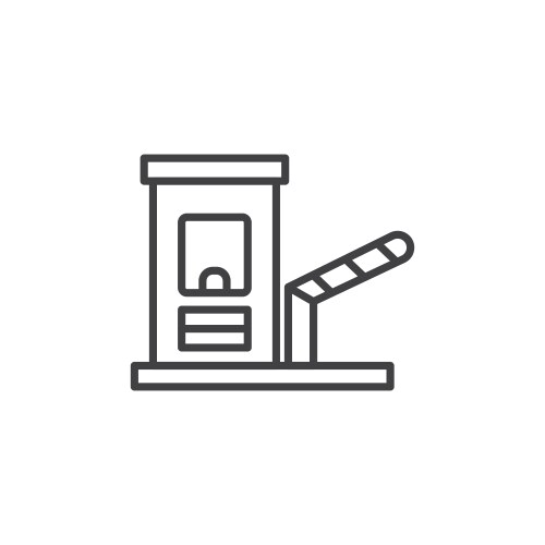 Road toll icon set on white background Royalty Free Vector