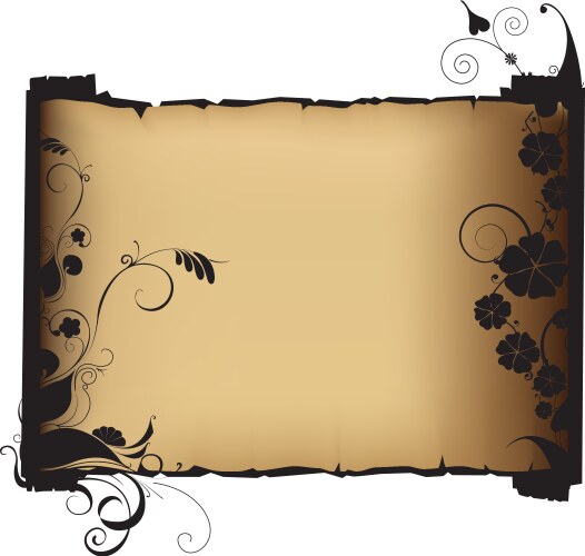 Ancient manuscript drawing Royalty Free Vector Image