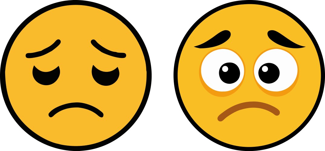 Disappointed Face Emoji Vector Images (over 1,900)
