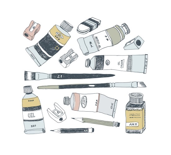 Pencil and ruler cartoon Royalty Free Vector Image