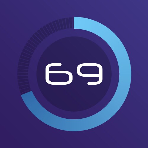 Circular interval timer Royalty Free Vector Image