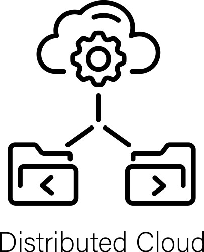 Cloud folder Royalty Free Vector Image - VectorStock