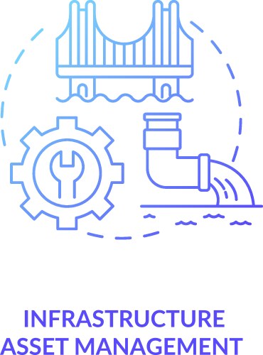 Infrastructure set icon blue Royalty Free Vector Image