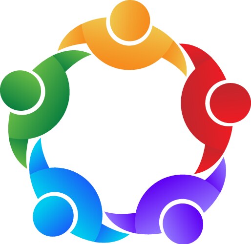 Teamwork partnership and collaboration icon Vector Image