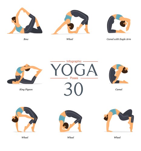 Concept happy african kids exercise poses Vector Image