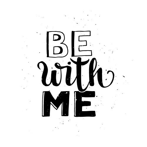 Handwritten lettering handmade with love Vector Image