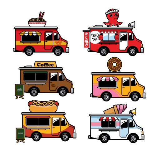 Cartoon Food Truck Vector Images (over 5,000)
